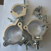 China 50mm-60mm Silver Aluminum Clamps Foldable Truss Clamps Corrosion Resistant for sale