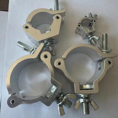 China 50mm-60mm Silver Aluminum Clamps Foldable Truss Clamps Corrosion Resistant for sale