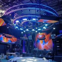 China Aluminum Alloy Curved Roof Truss , Music Concert Circular Lighting Truss for sale