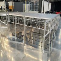 China Adjustable Aluminum Folding Stage Platform With Alloy Stair Rise for sale
