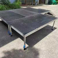 China Round / Square Portable DJ Stage Platform Detachable Aluminum Alloy Glass Plywood Material for sale