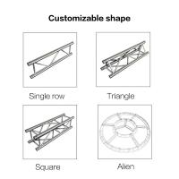 China Silver Aluminum Alloy Circular Truss Multi Angle Circle Truss 290*290 for sale