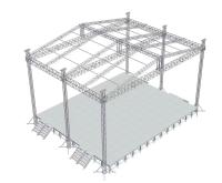 China Silver Aluminum Layer Truss Aluminum DJ Lighting Truss For Outdoor Concerts for sale