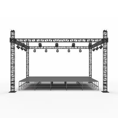 China Easy Assembly Aluminum Portable Stage Lighting Truss 1m 2m 3m 4m Height for sale