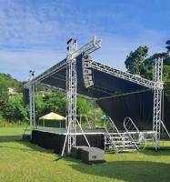 China 6061-T6 Aluminum Roof Truss Quick Assembly Square Stage Lighting Truss for sale