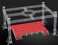 China Custom Circle Truss Lighting , Silver 6082-T6 Aluminum Truss Lighting for sale