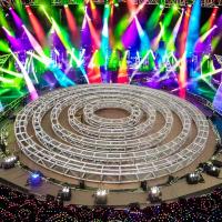 China Custom Circle Truss Lighting , Silver 6082-T6 Aluminum Truss Lighting for sale