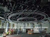 China Custom Circle Truss Lighting , Silver 6082-T6 Aluminum Truss Lighting for sale