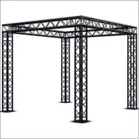 China High Strength Modular & Scalable Aluminum Bolt Truss 200mm*200mm for Trade Show Displays 0.5m aluminium alloy truss 1m aluminum stage lighting truss aluminum truss lighting safety equipment case for sale