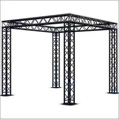 China High Strength Modular & Scalable Aluminum Bolt Truss 200mm*200mm for Trade Show Displays 0.5m aluminium alloy truss 1m aluminum stage lighting truss aluminum truss lighting safety equipment case for sale