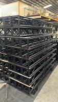 China High Strength Modular & Scalable Aluminum Bolt Truss 200mm*200mm for Trade Show Displays 0.5m aluminium alloy truss 1m aluminum stage lighting truss aluminum truss lighting safety equipment case for sale