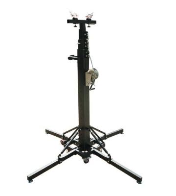 China Sound Lighting Truss Lifting Tower 6m Height Aluminum Stage Mobile Telescopic Truss Lift Stand for sale