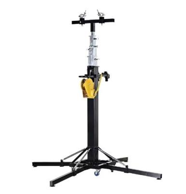 China Portable Light Duty Line Array Speaker Crank Stand With Lift Tower Truss Adapter for sale
