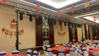 China Portable Light Duty Line Array Speaker Crank Stand With Lift Tower Truss Adapter for sale