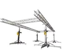 China Portable Light Duty Line Array Speaker Crank Stand With Lift Tower Truss Adapter for sale