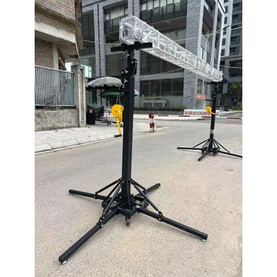 China 6M Height Telescopic Mobile Truss Lift Stand Square Sound Lighting Events Hand Crank Stand for sale