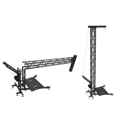 China Portable Audio Line Array Lift Tower Square Triangle Aluminum Alloy Truss Speaker Tower for sale