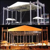 China Rectangular Concert Stage Truss , Square Aluminum Truss 0.5m 1m 2m 3m 4m for sale