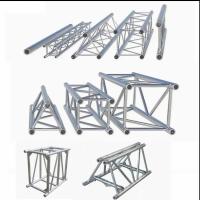 China Portable Aluminum Spigot Truss 290mm 4m No Rust Square Lighting Truss for sale