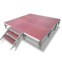 China 3 Floors GF Truss 1.22*1.22m Mobile Aluminum Floor Truss With Adjustable Legs for sale