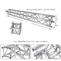 China 6061-T6 Aluminium Stage Truss 1m 2m 3m 4m Curved Lighting Truss for sale
