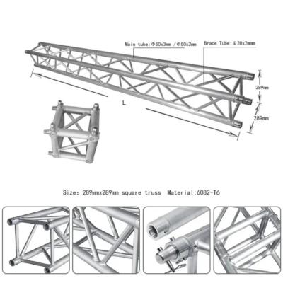 China 6061-T6 Aluminium Stage Truss 1m 2m 3m 4m Curved Lighting Truss for sale