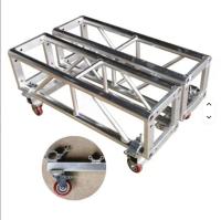 China 290mm 238mmx238mm Aluminum Alloy 6082-T6 Truss Dolly Kit with Spigot or Screw Connect for Easy Transport truss car for sale