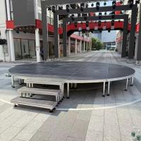 China Adjustable Aluminum Round Stage 1.22x1.22m CE Certified for sale