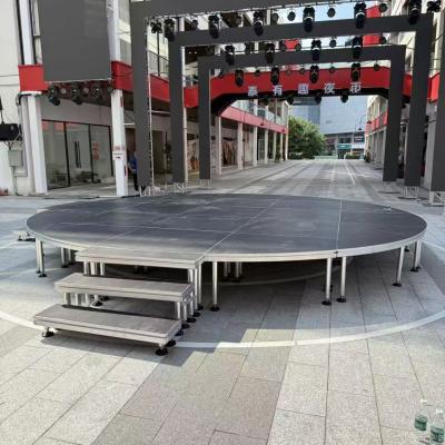 China Adjustable Aluminum Round Stage 1.22x1.22m CE Certified for sale