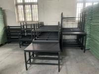China 6-step Stage Stairs Square Pattern Aluminum Alloy and Plywood Choir Stand for sale