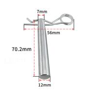 China F34 290mmx290mmAluminum Alloy Spigot Truss Pin with Safety Clips and Silver Finish Aluminum Alloy Truss Pin,Safety Clips Spigot Pin,Silver Safety Pin for sale