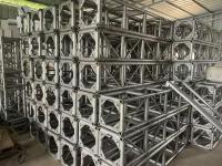 China Used 400*600mm Aluminum Alloy 6082-T6 Stage Truss with 300×300 Heavy Duty Triangle Lighting Gantry for sale
