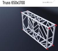 China Lightweight Aluminum Stage Truss 500*1000mm and 1000*1000mm with 300kg Load Capacity for Concerts and Events for sale