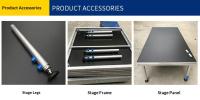 China Square Aluminum Alloy Mobile Stage Shelf with Adjustable Height 40-100cm for Quick Installation for sale