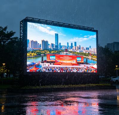 China Used P3.91 Outdoor IP65 Waterproof LED Screen 500x1000mm Rental LED Video Wall for Events for sale