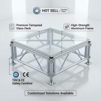 China Modular Aluminum Stage Platform with High Load-Bearing Tempered Glass and Lightweight Rigid Structure for Fast Assembly for sale