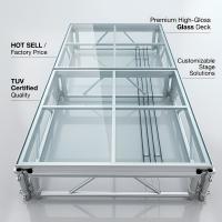 China Modular Aluminum Stage Platform with High Load-Bearing Tempered Glass and Lightweight Rigid Structure for Fast Assembly for sale