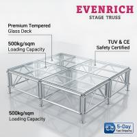 China Modular Aluminum Stage Platform with High Load-Bearing Tempered Glass and Lightweight Rigid Structure for Fast Assembly for sale