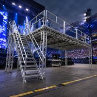 China Modular Aluminum Stage Platform with High Load-Bearing Tempered Glass and Lightweight Rigid Structure for Fast Assembly for sale