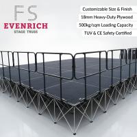 China Heavy-duty Pop Up Stage with Tool-free Quick Assembly, High Weight Capacity, and Customizable Size and Height for sale