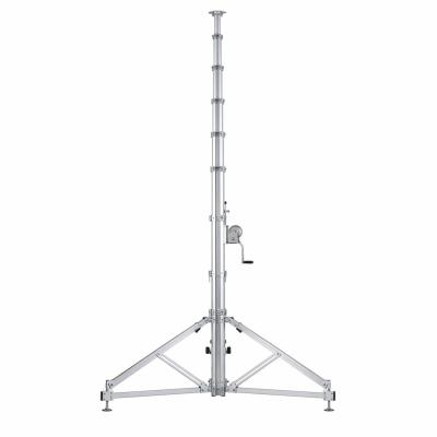 China 6M Heavy-Duty Aluminum Hand Crank Lighting Stand 250kg Load for Stage Events for sale