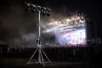 China 6M Heavy-Duty Aluminum Hand Crank Lighting Stand 250kg Load for Stage Events for sale