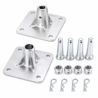 China Aluminum Stage Truss Hardware Set with Conical Pin Spigot and Base Plates for sale
