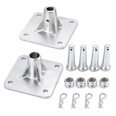 China Aluminum Stage Truss Hardware Set with Conical Pin Spigot and Base Plates for sale