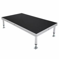 China Aluminum 4x8ft Stage Deck Panel with Anti-Slip Surface and Adjustable Legs for Concert Stage Platform for sale