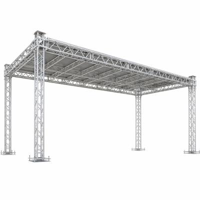 China Aluminum Stage Truss Flat Roof Lighting Rig for Concerts Events Festival with Aluminum Alloy Construction for sale