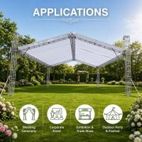 China 6061-T6 Aluminum Alloy Event Marquee with Waterproof PVC Roof and Modular Portable Design for sale