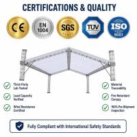China 6061-T6 Aluminum Alloy Event Marquee with Waterproof PVC Roof and Modular Portable Design for sale