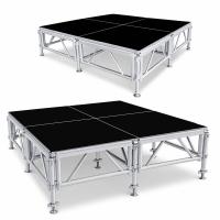 China Portable Stage Platform with 6061-T6 Aluminum Alloy, 500kg/m² Load Capacity, and Tool-Free Quick Assembly for sale