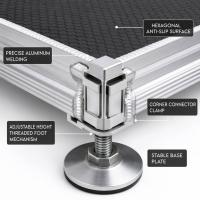 China Portable Stage Platform with 6061-T6 Aluminum Alloy, 500kg/m² Load Capacity, and Tool-Free Quick Assembly for sale